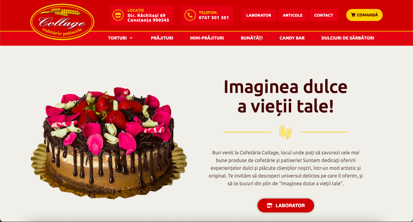 Acasă - Cofetăria Collage